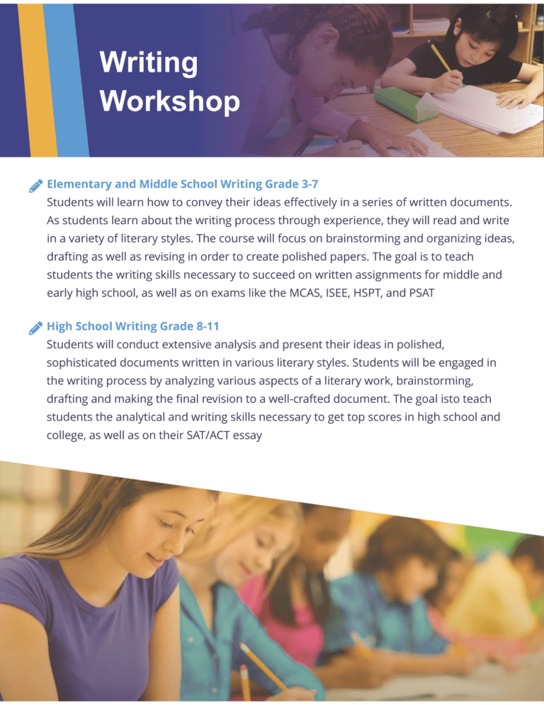 Summer Writing Program | Youth Summer Writing Program